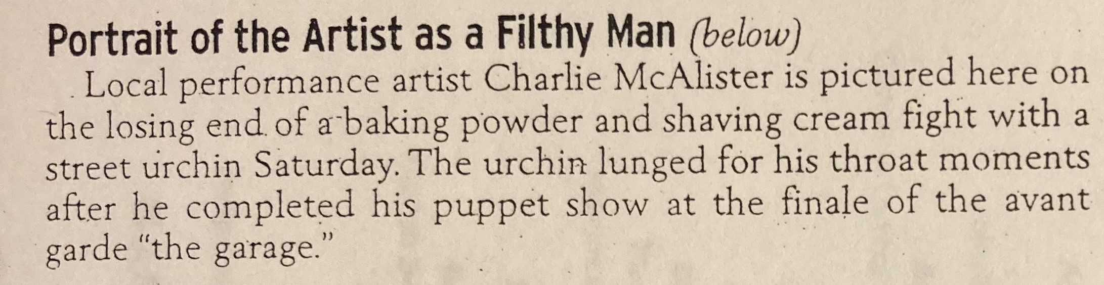 It’s a Major Retrospective, Charlie … McAlister – Kristen L. Rhodes